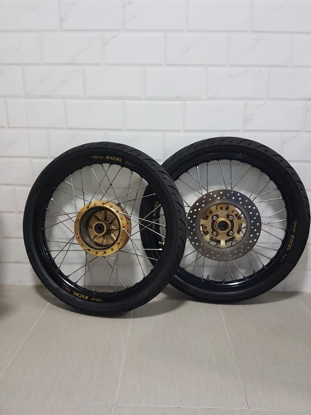 EXCEL RIMS, Motorcycles, Motorcycle Apparel on Carousell