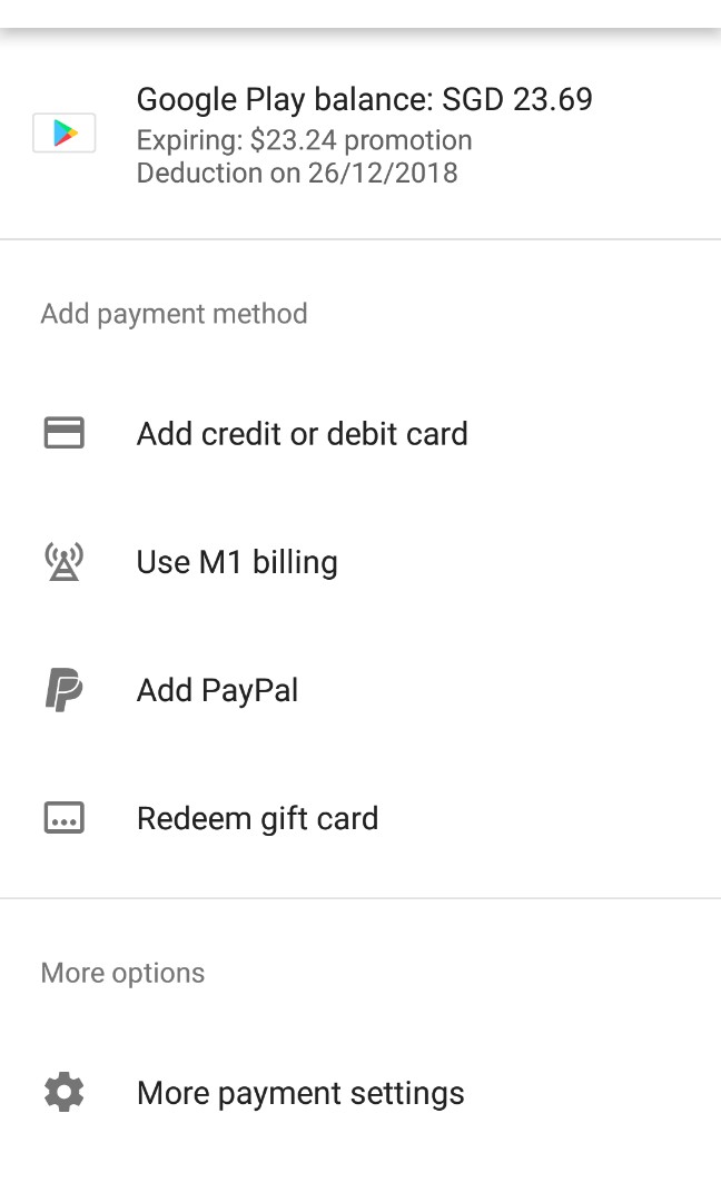 GOOGLE PLAY STORE CREDIT $20 FOR $10, Everything Else on Carousell