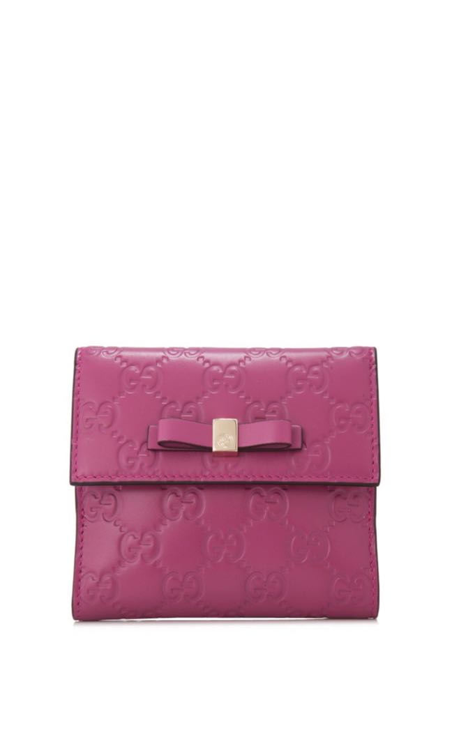 GUCCI Pink Bow Wallet, Women's Fashion, Bags & Wallets, Wallets & Card ...