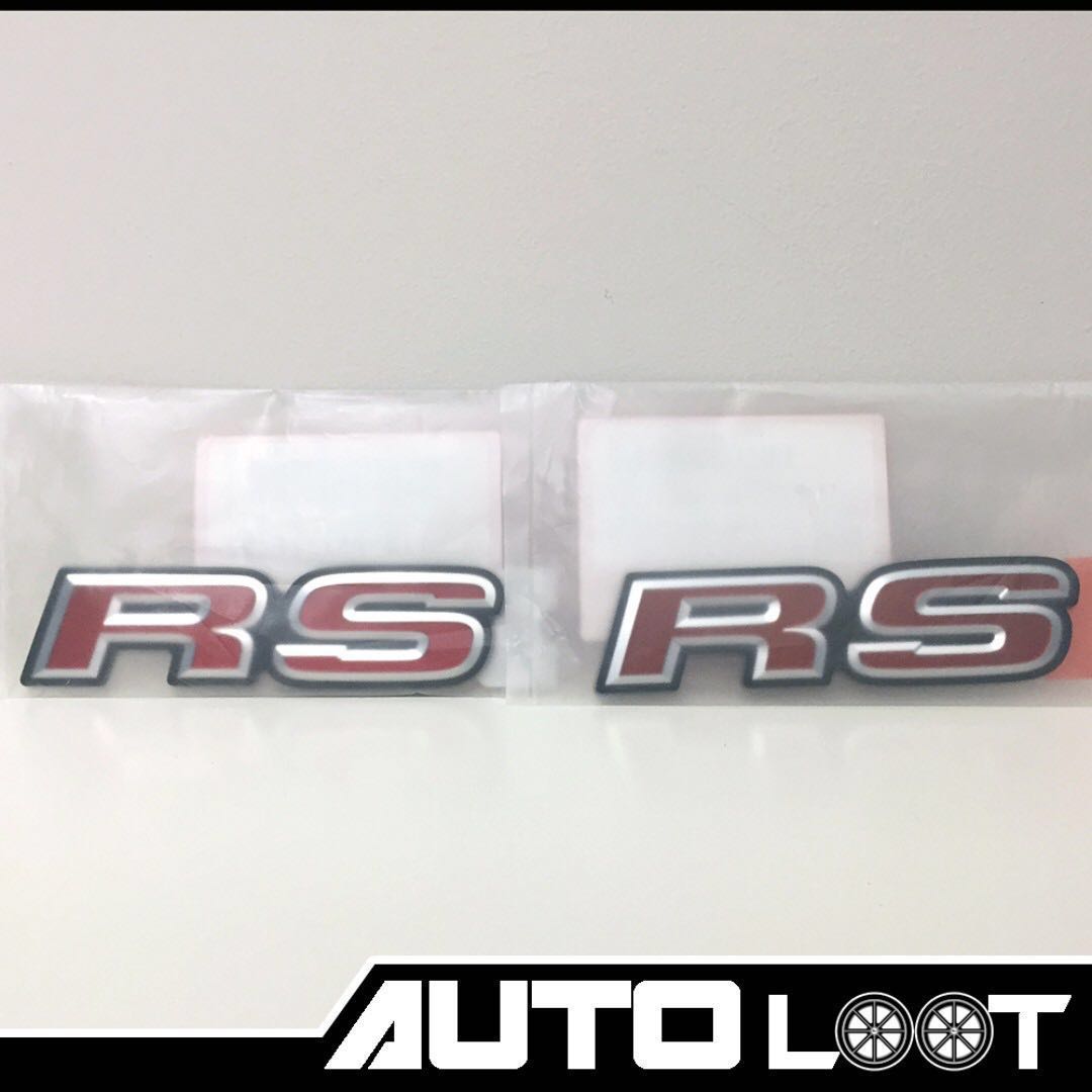 Honda GK3/5 Jazz/Fit RS Emblem Genuine (Front & Rear), Car Accessories ...