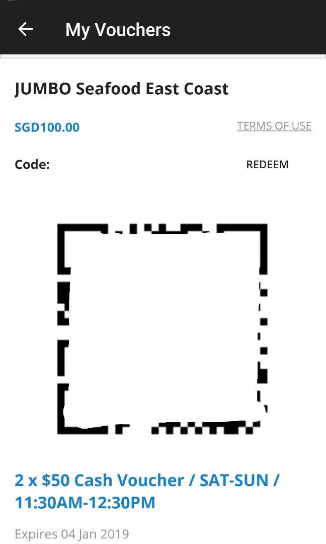 Jumbo SAT/SUN $100 Chope voucher, Tickets & Vouchers, Vouchers on Carousell
