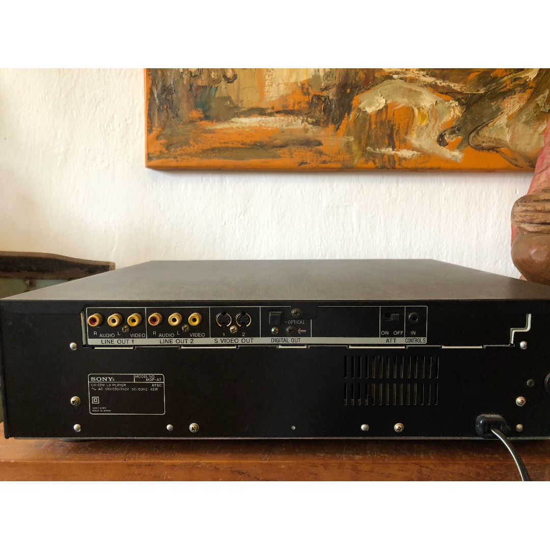 LASER DISC Sony MDP-A7 CD CDV LD Player Collectors / hobbyist Item (not ...