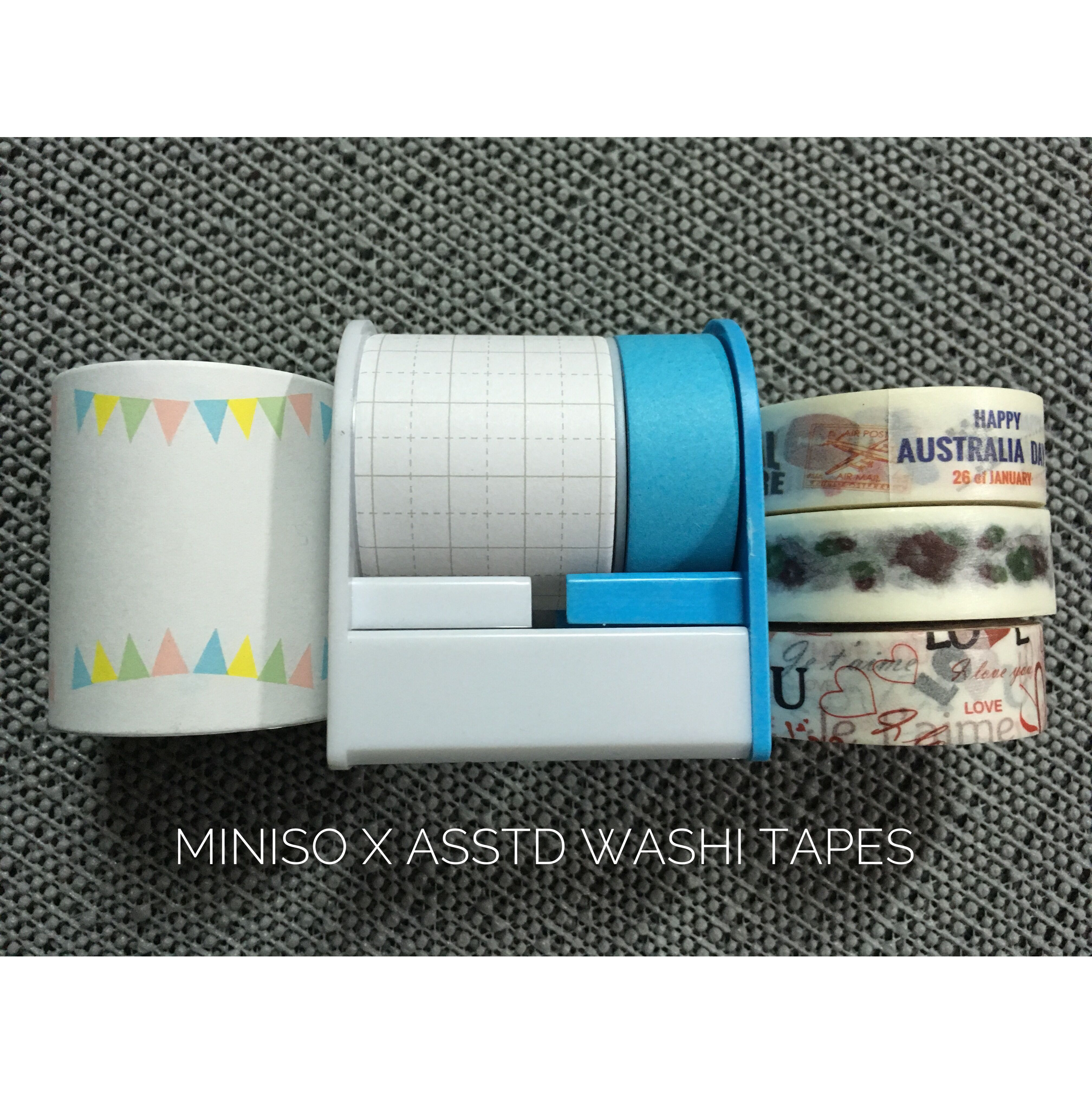 Miniso Paper Tape Set + Asstd Washi Tapes, Hobbies & Toys, Stationary ...