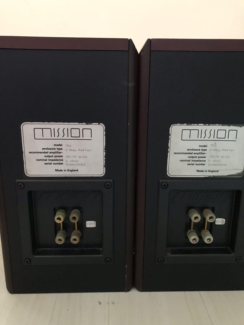 Mission Bookshelf Speakers 751, Audio, Soundbars, Speakers & Amplifiers ...