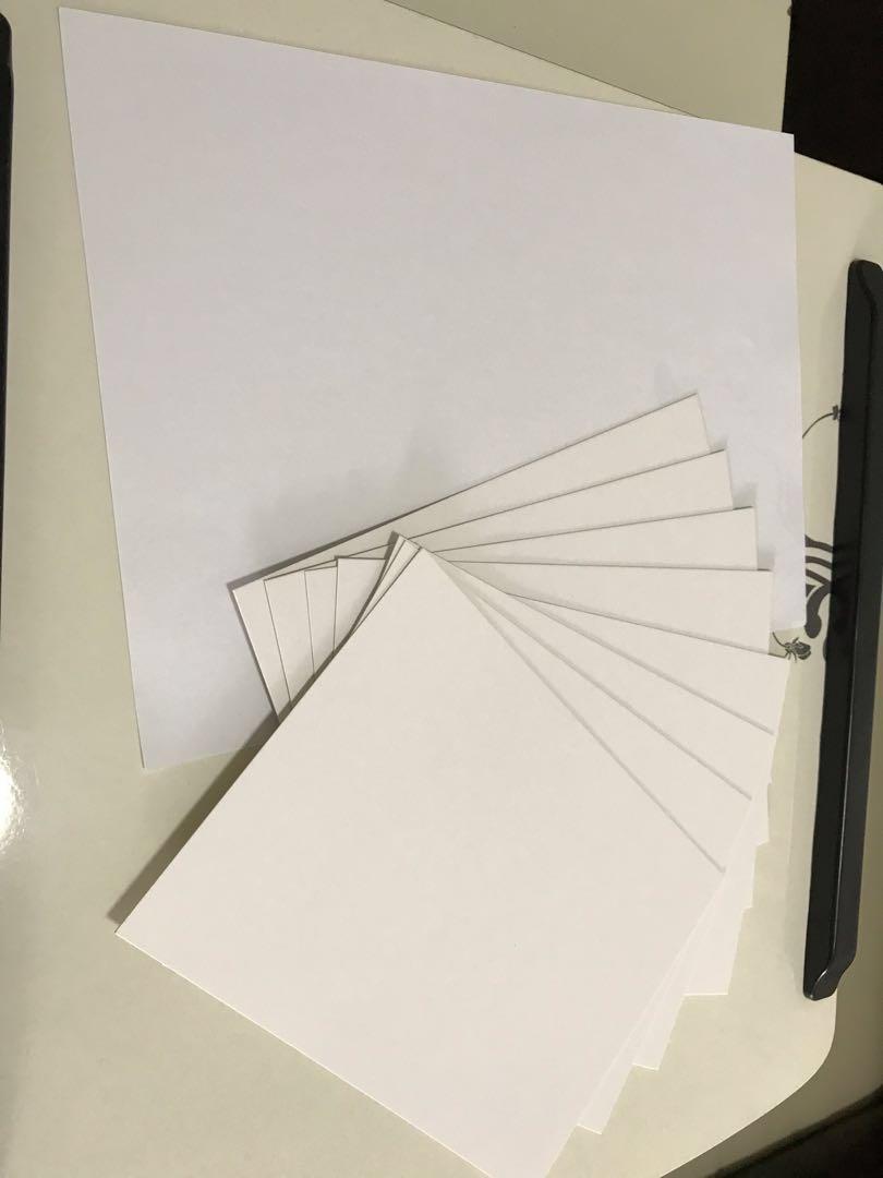 New - 100 sheets A5 size 300gsm flash card blanks suitable for Shichida ...