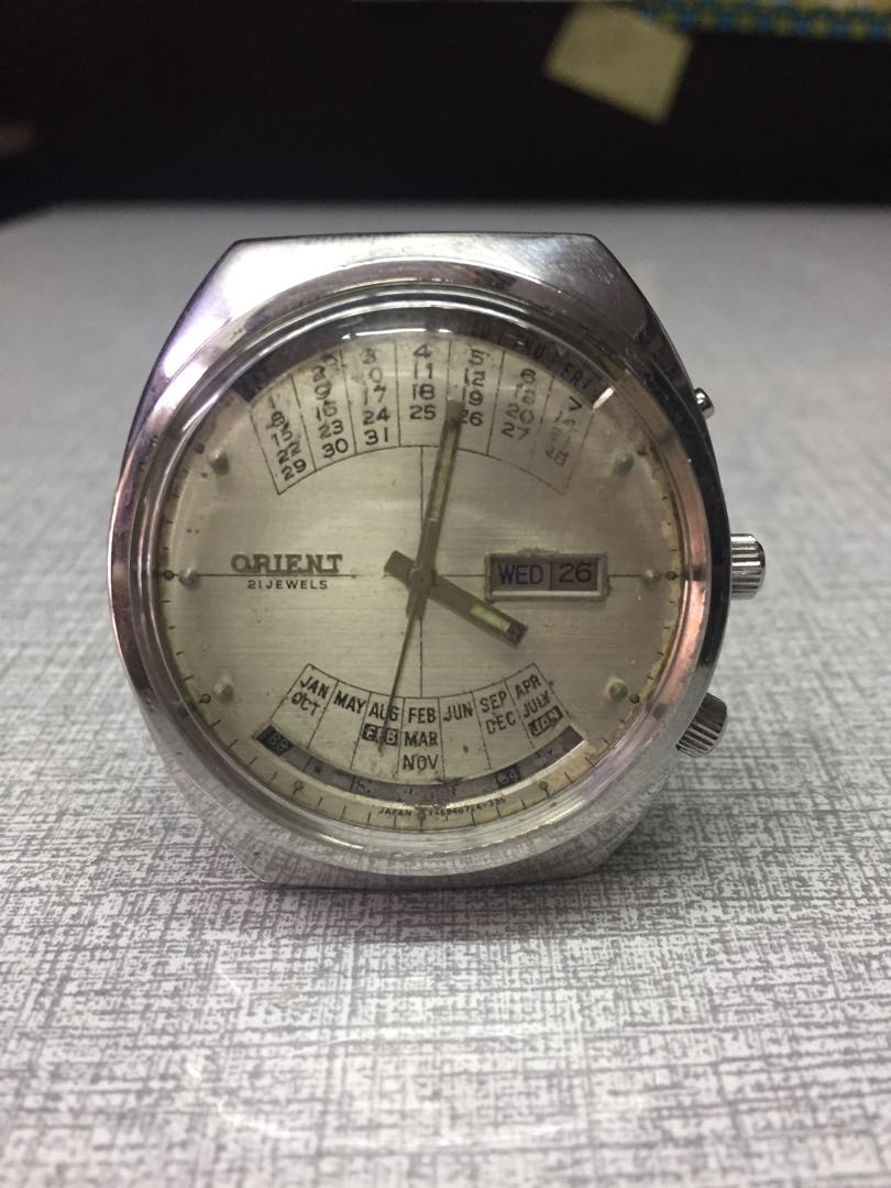 Orient triple calendar, Men's Fashion, Watches & Accessories, Watches ...