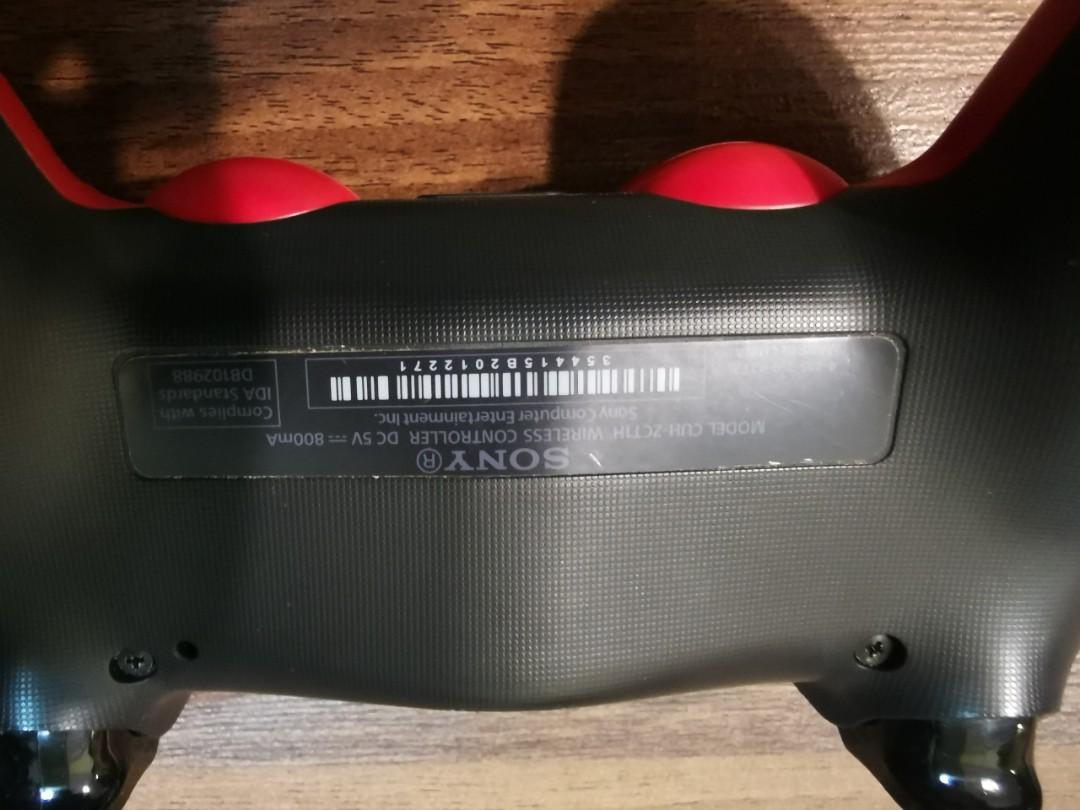 PS4 Controller 1st generation. White and Red, Video Gaming, Gaming ...