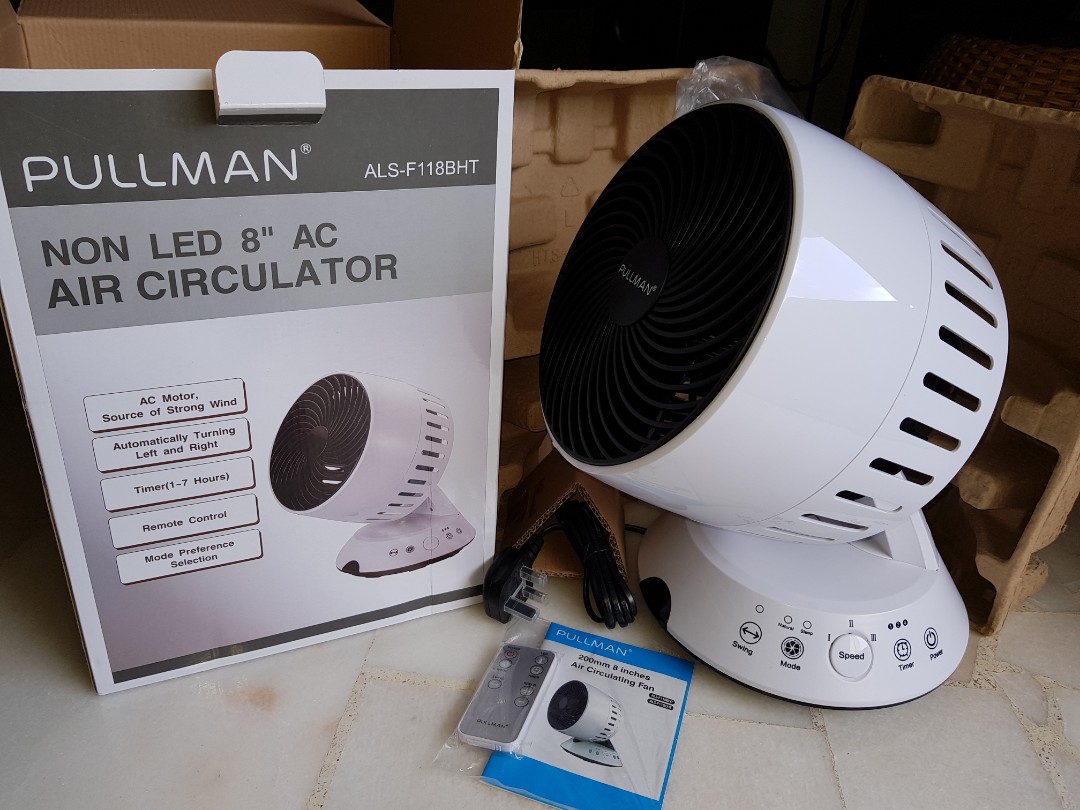 Pullman Turbo Air Circulator Fan 8" with Remote Control, Furniture ...
