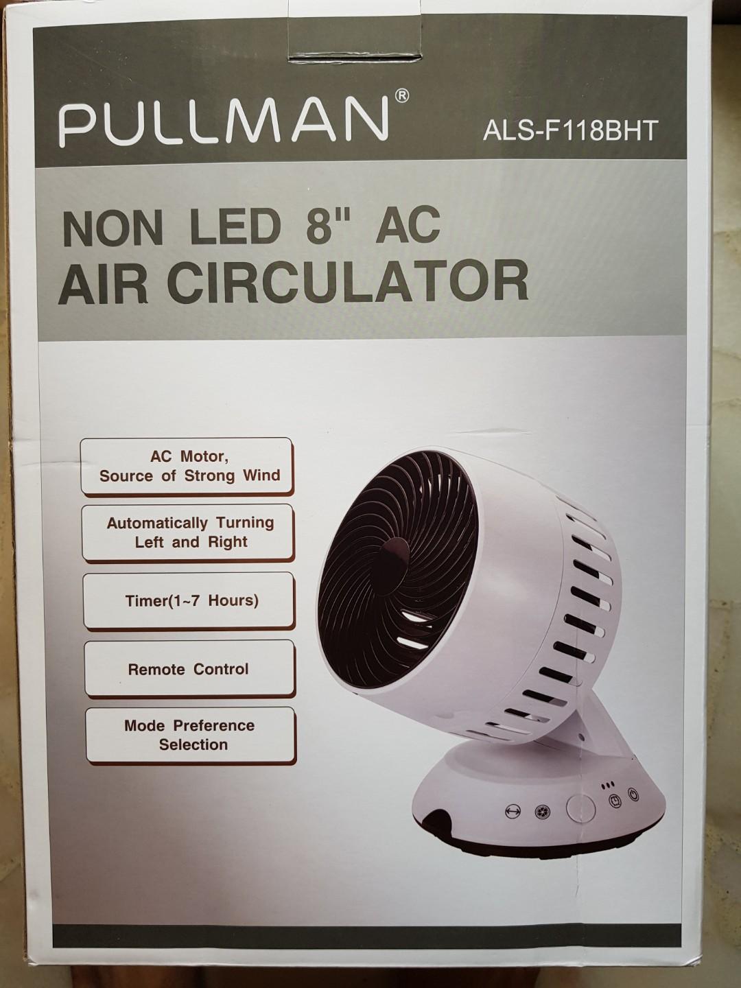 Pullman Turbo Air Circulator Fan 8" with Remote Control, Furniture ...