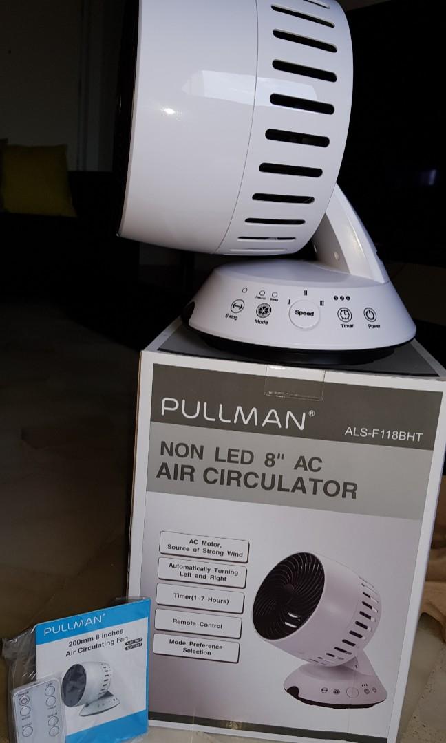 Pullman Turbo Air Circulator Fan 8" with Remote Control, Furniture ...