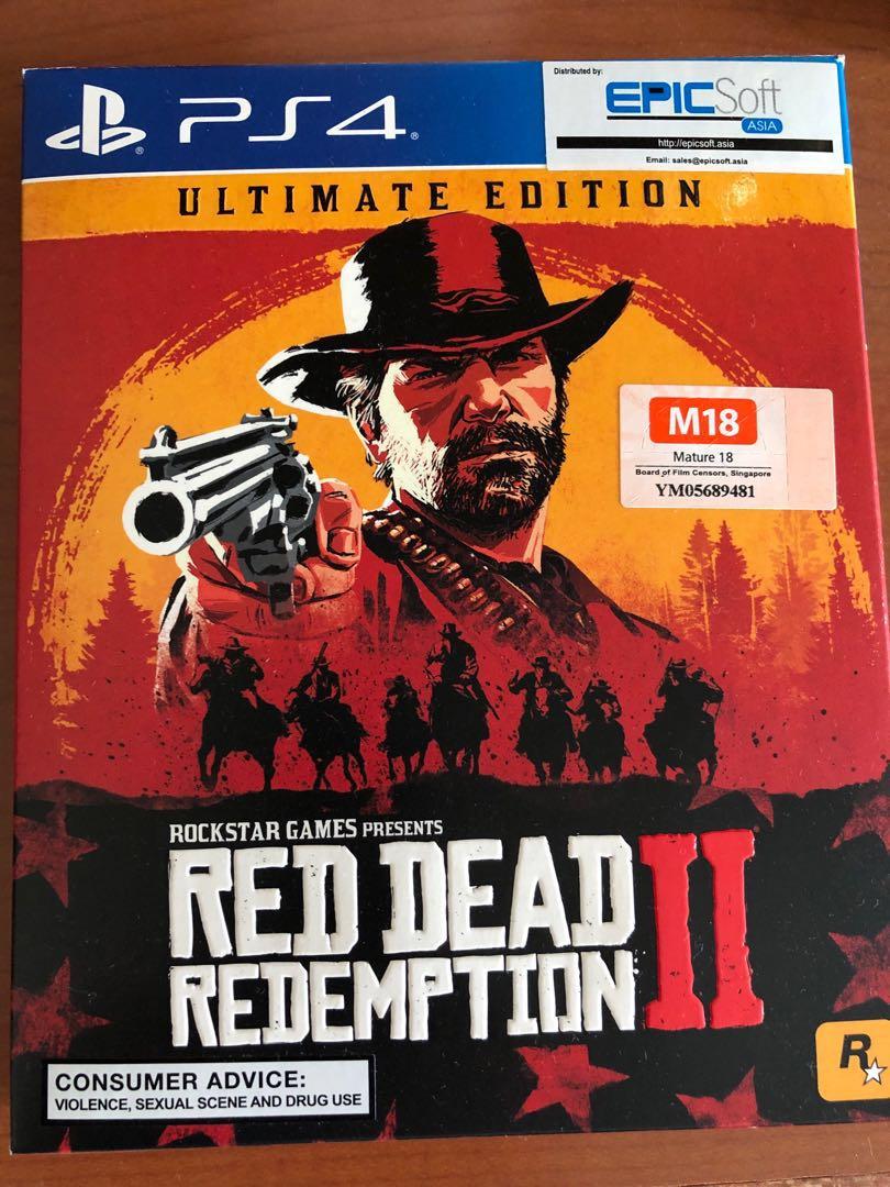 Red Dead Redemption 2 Ultimate edition ps4, Video Gaming, Video Game ...