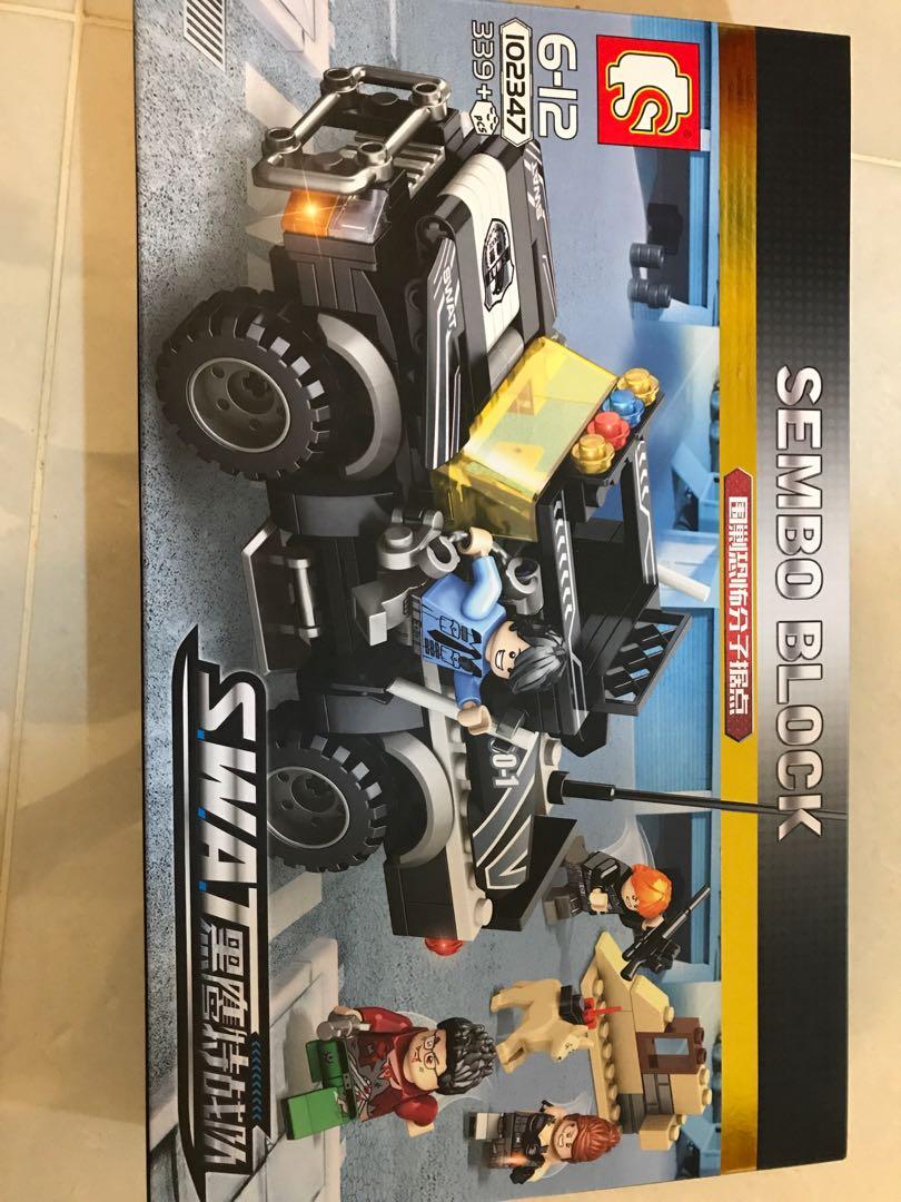 Sembo Block - Swat - Police car lego, Hobbies & Toys, Toys & Games on ...
