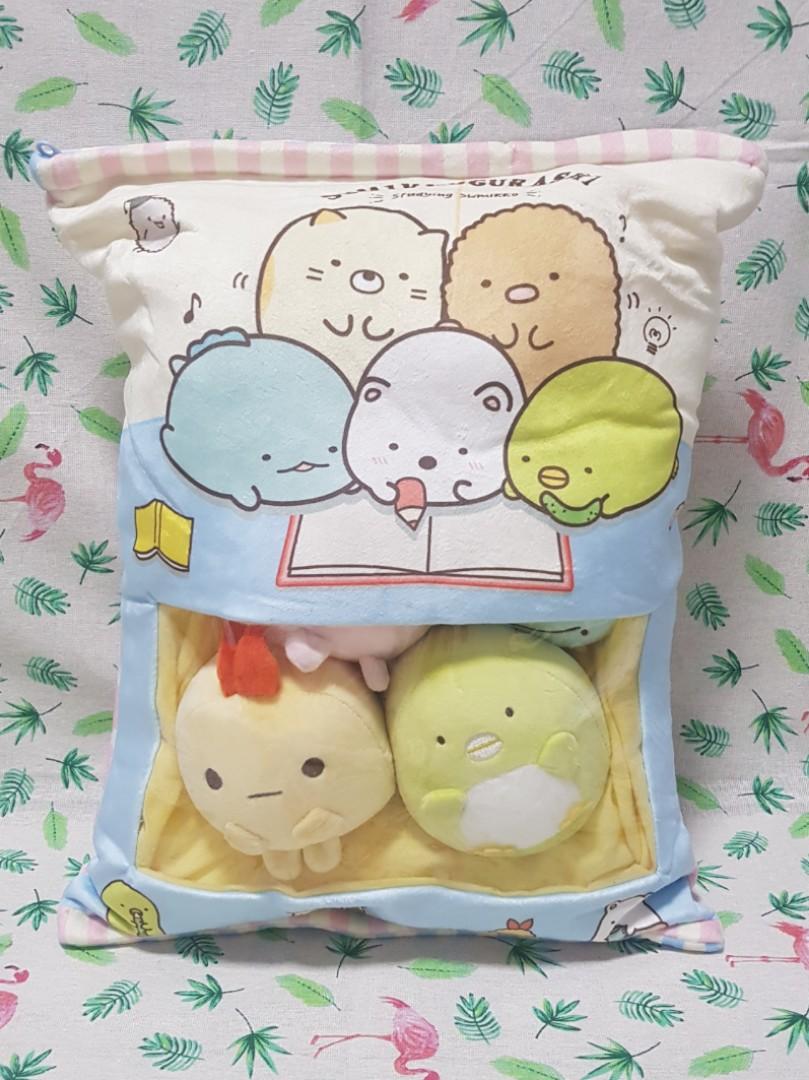 Sumikko Gurashi Snack Bag Full of Plush (Cute Cushion), Hobbies & Toys ...