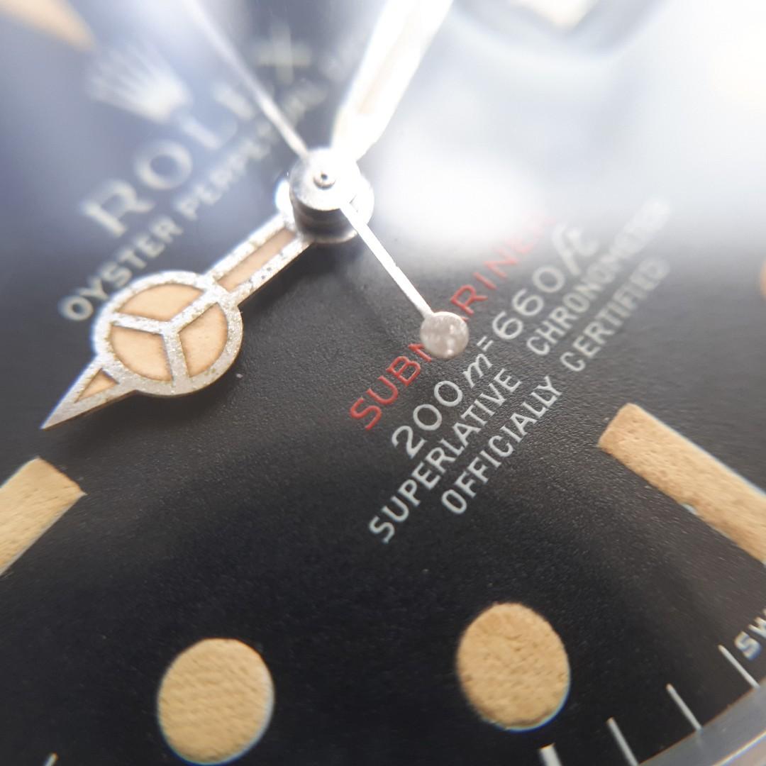 Vintage Rolex Submariner Rare Mk 1 Meter First Red Sub bluish insert ...