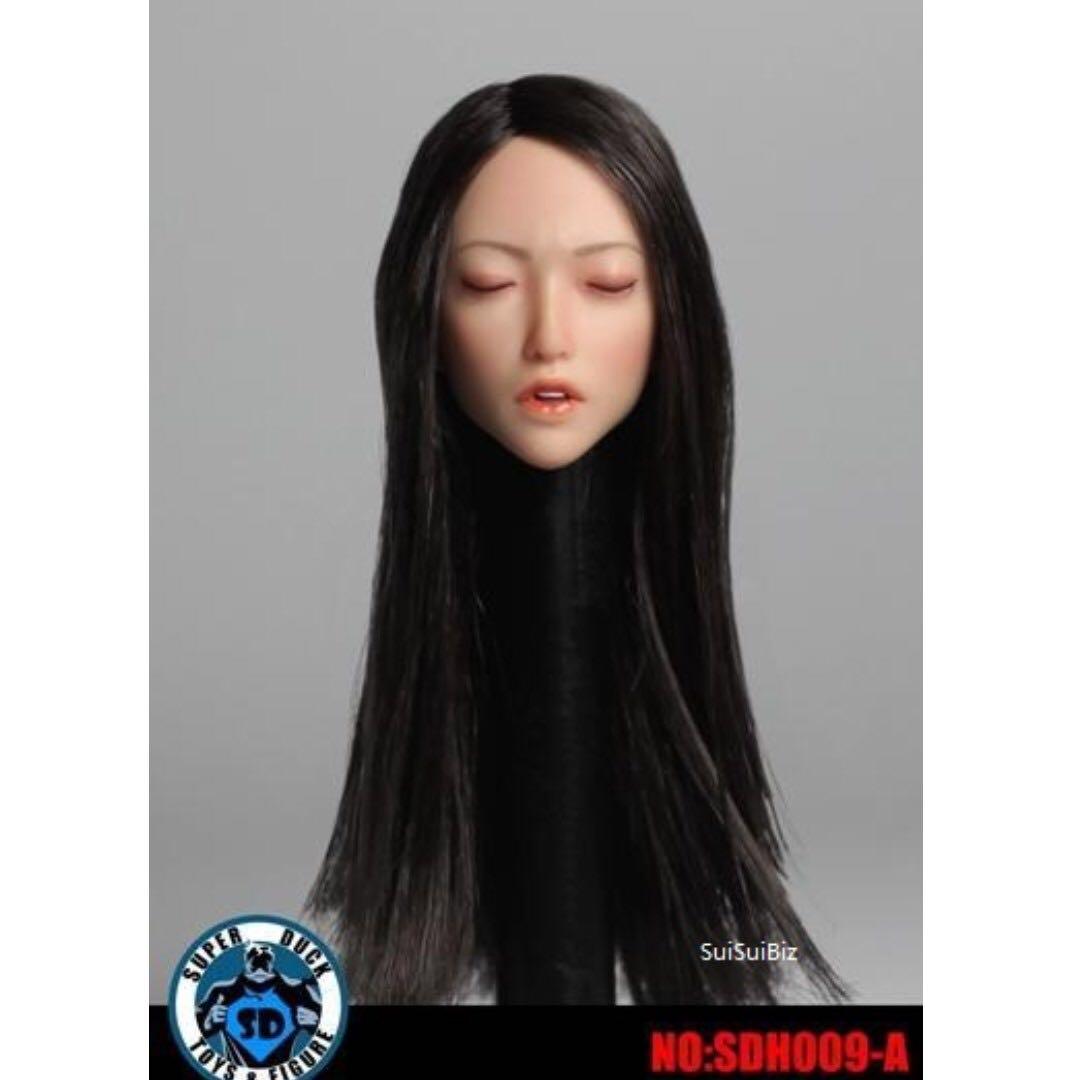 1 6 Super Duck Sdh009 Sexy Asian Female Head Sculpt Hobbies And Toys