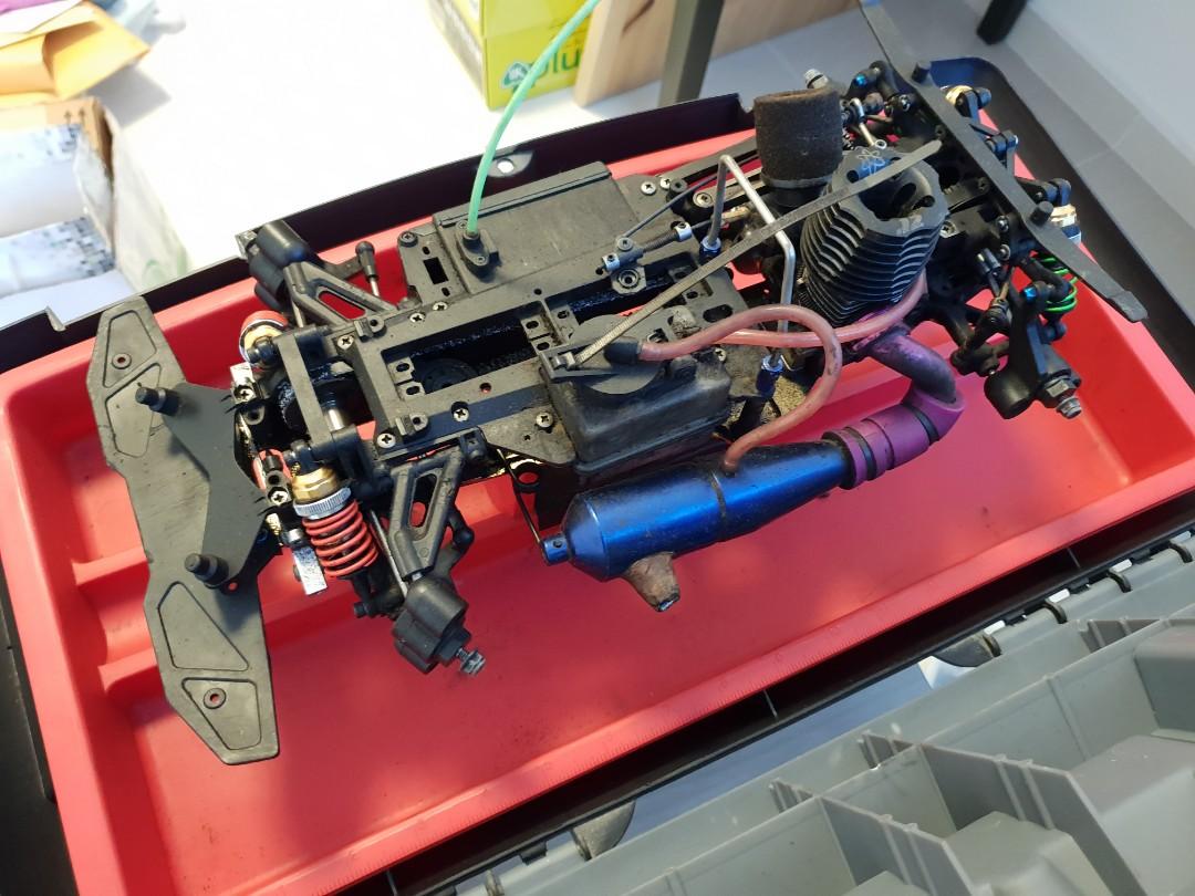Kyosho RC car with Nitro Engine, Hobbies & Toys, Toys & Games on Carousell