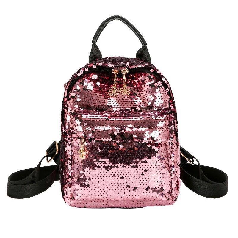 New pink blinking backpack, Women's Fashion, Bags & Wallets, Backpacks ...