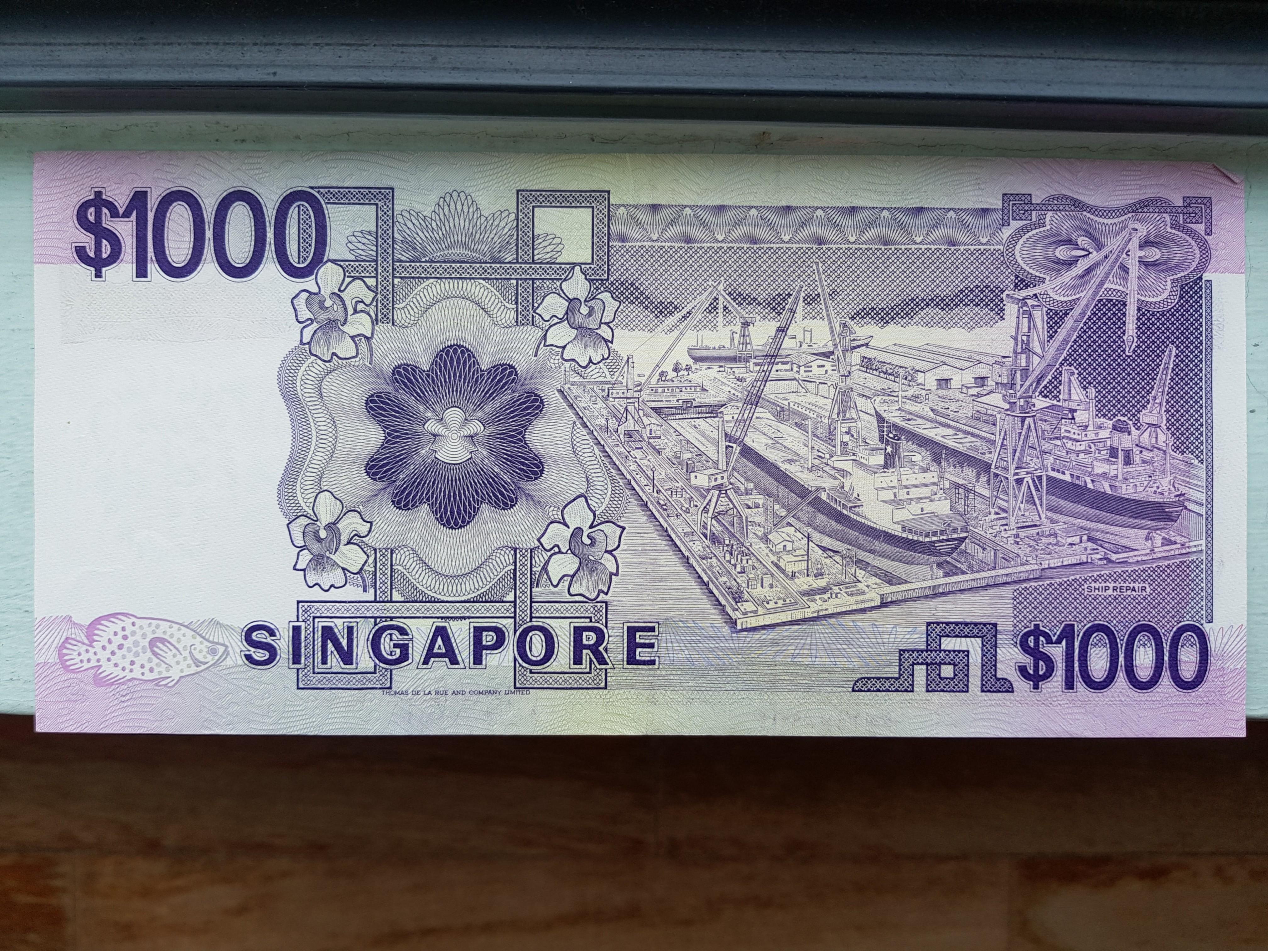 Old Singapore Ship Series Thousand 1000 note, Hobbies & Toys ...