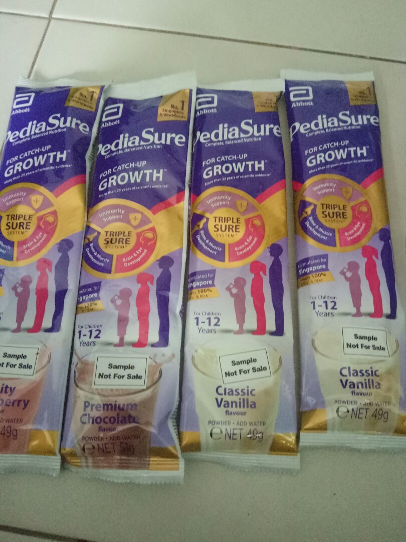 Pediasure Sachets 49g, Babies & Kids, Bathing & Changing, Diapers ...