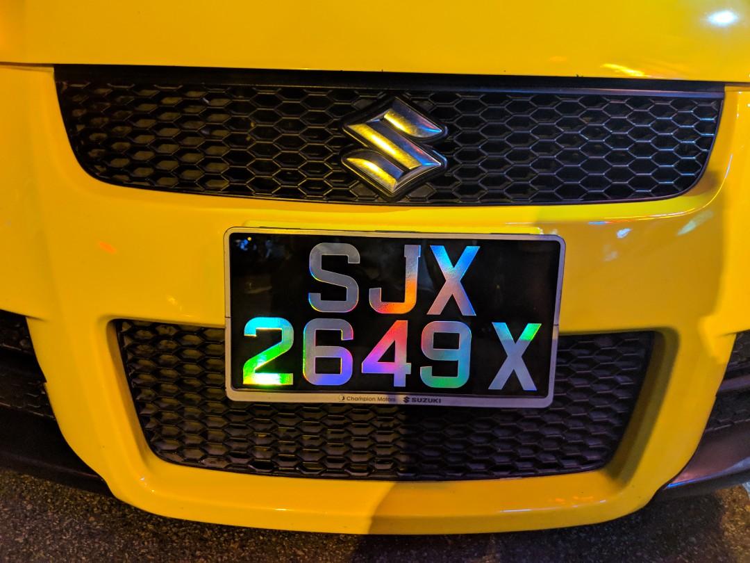 Rainbow Acrylic Car 2D Number Plate Maker, Car Accessories, Car Plates ...