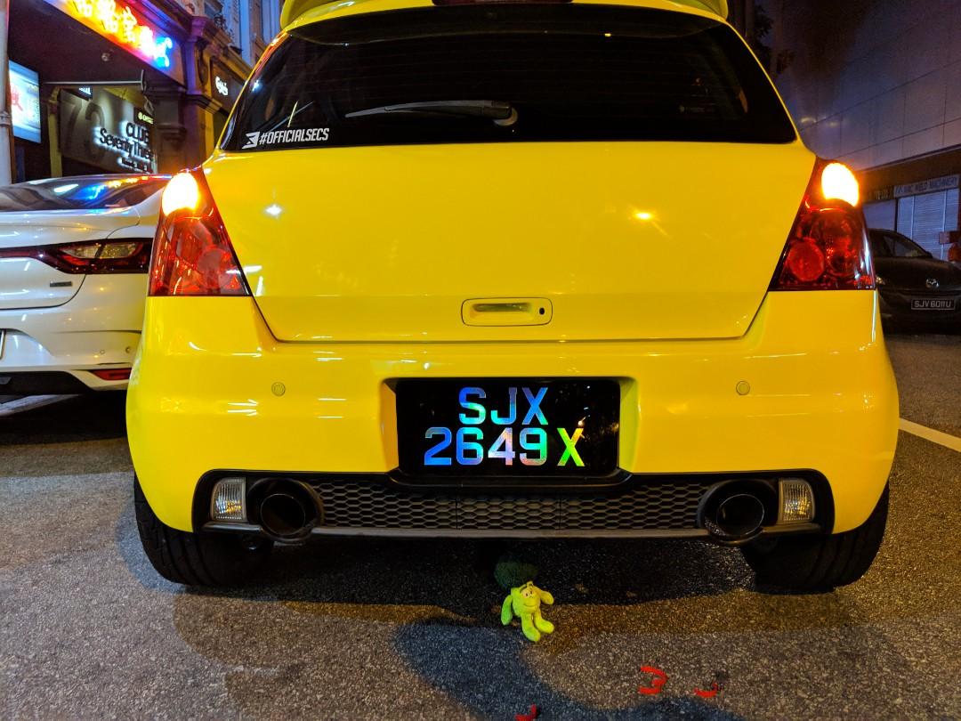 Rainbow Acrylic Car 2D Number Plate Maker, Car Accessories, Car Plates ...
