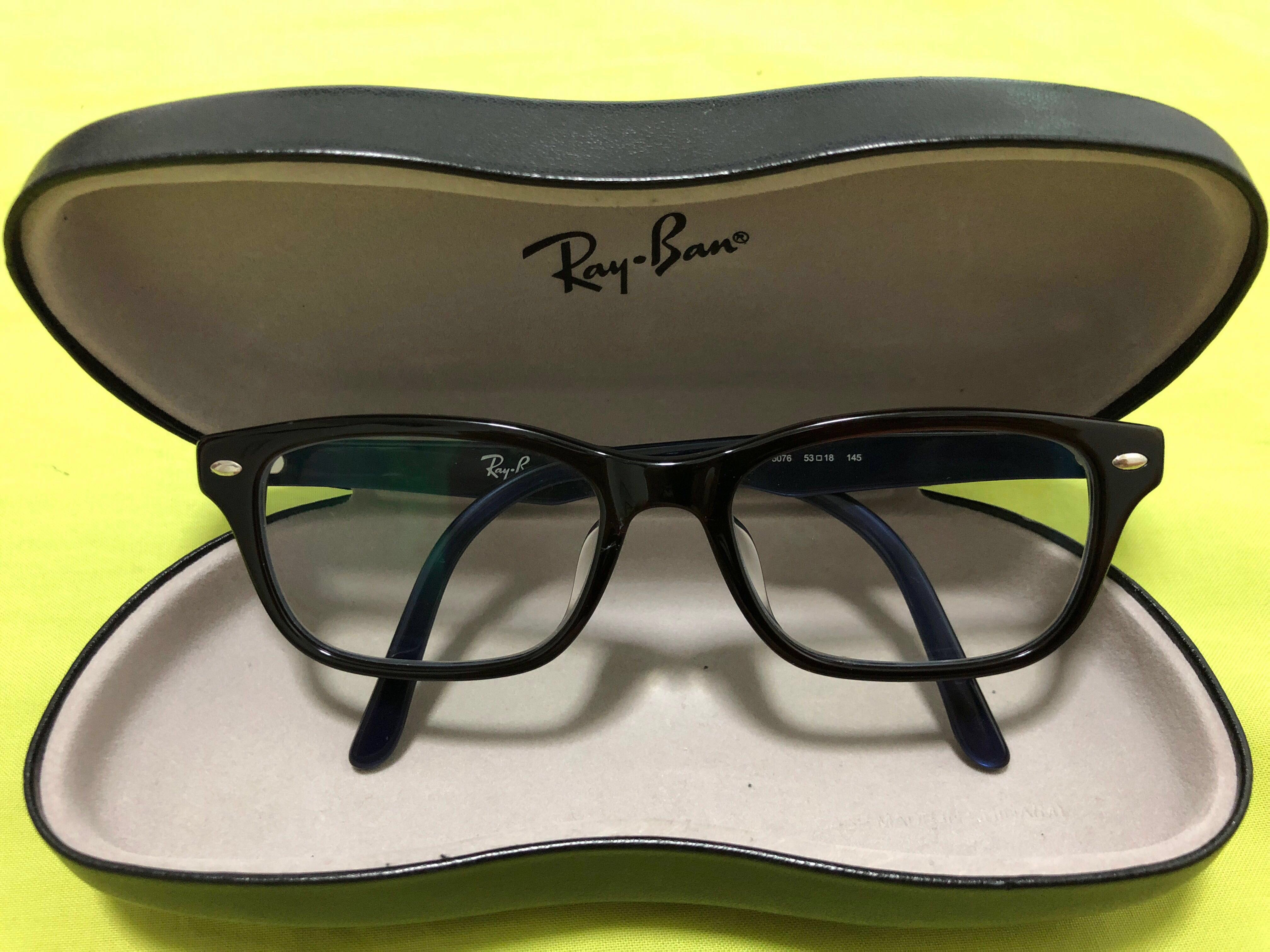 Ray-Ban Eyeglasses Frame Black, Women's Fashion, Watches & Accessories ...