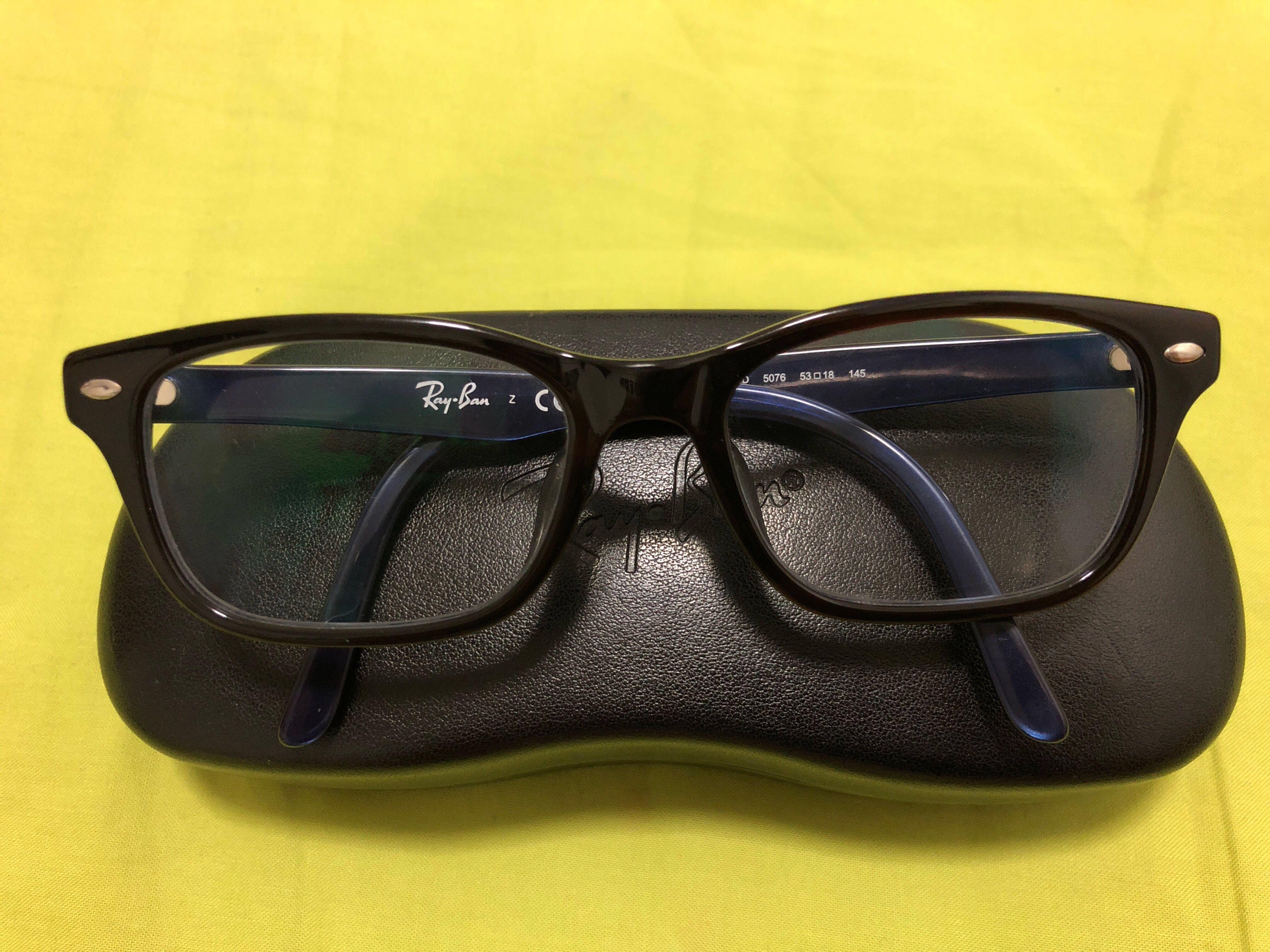 Ray-Ban Eyeglasses Frame Black, Women's Fashion, Watches & Accessories ...