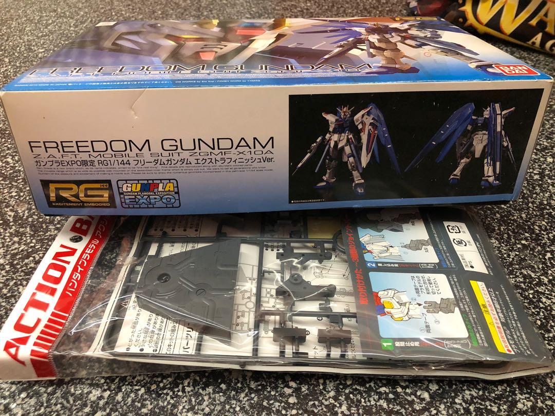 RG Freedom Gundam gunpla expo edition Plus action base, Hobbies & Toys ...