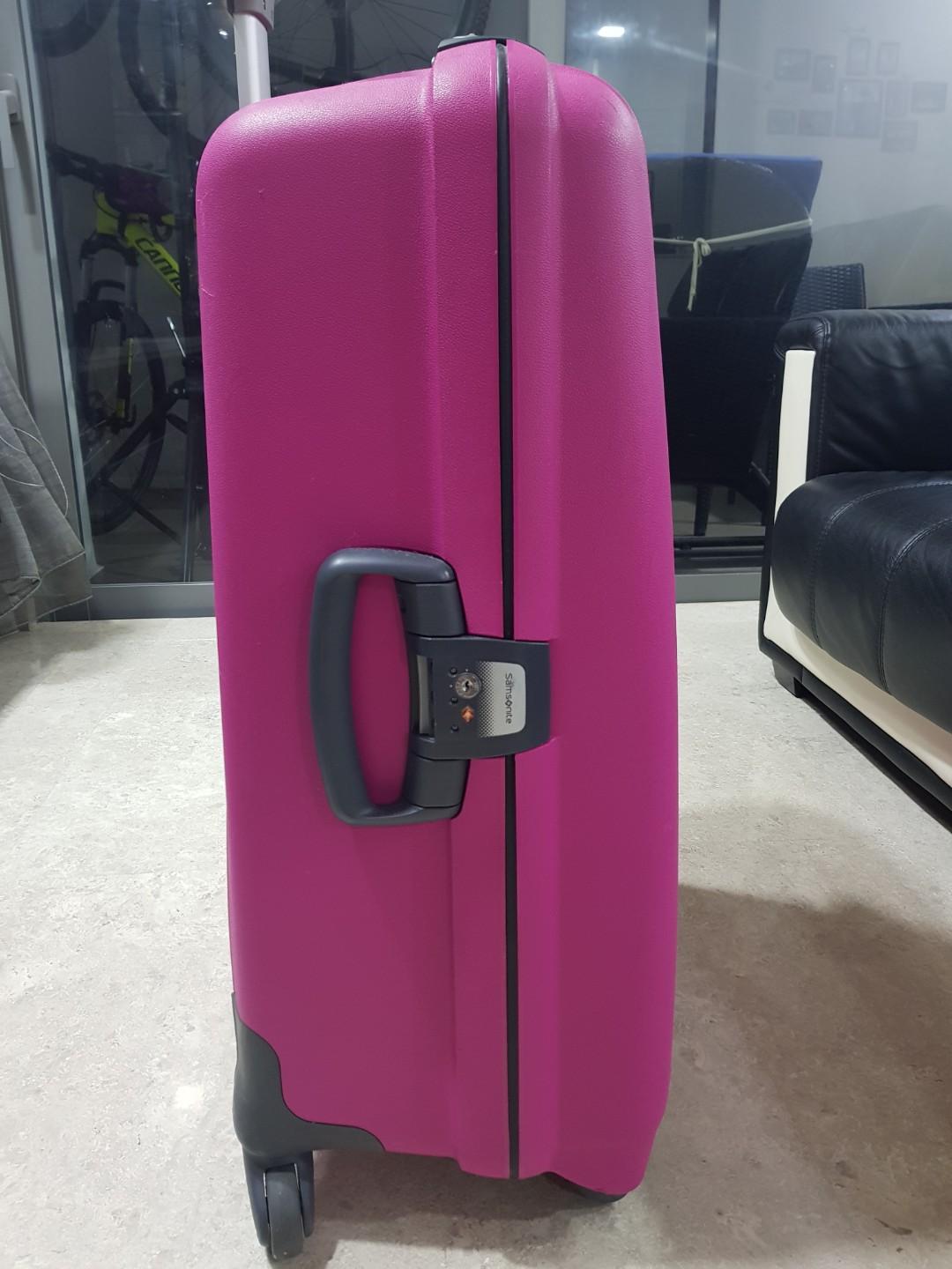 Samsonite Aeris Comfort Spinner in Pink (75cm/28inch) Hardcase, Hobbies ...