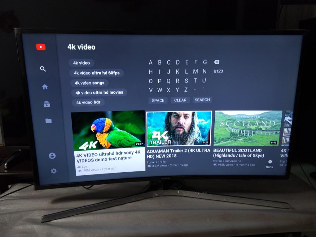 Samsung 40 Inch 4K Ultra HD Curved Smart Led Tv, TV & Home Appliances ...