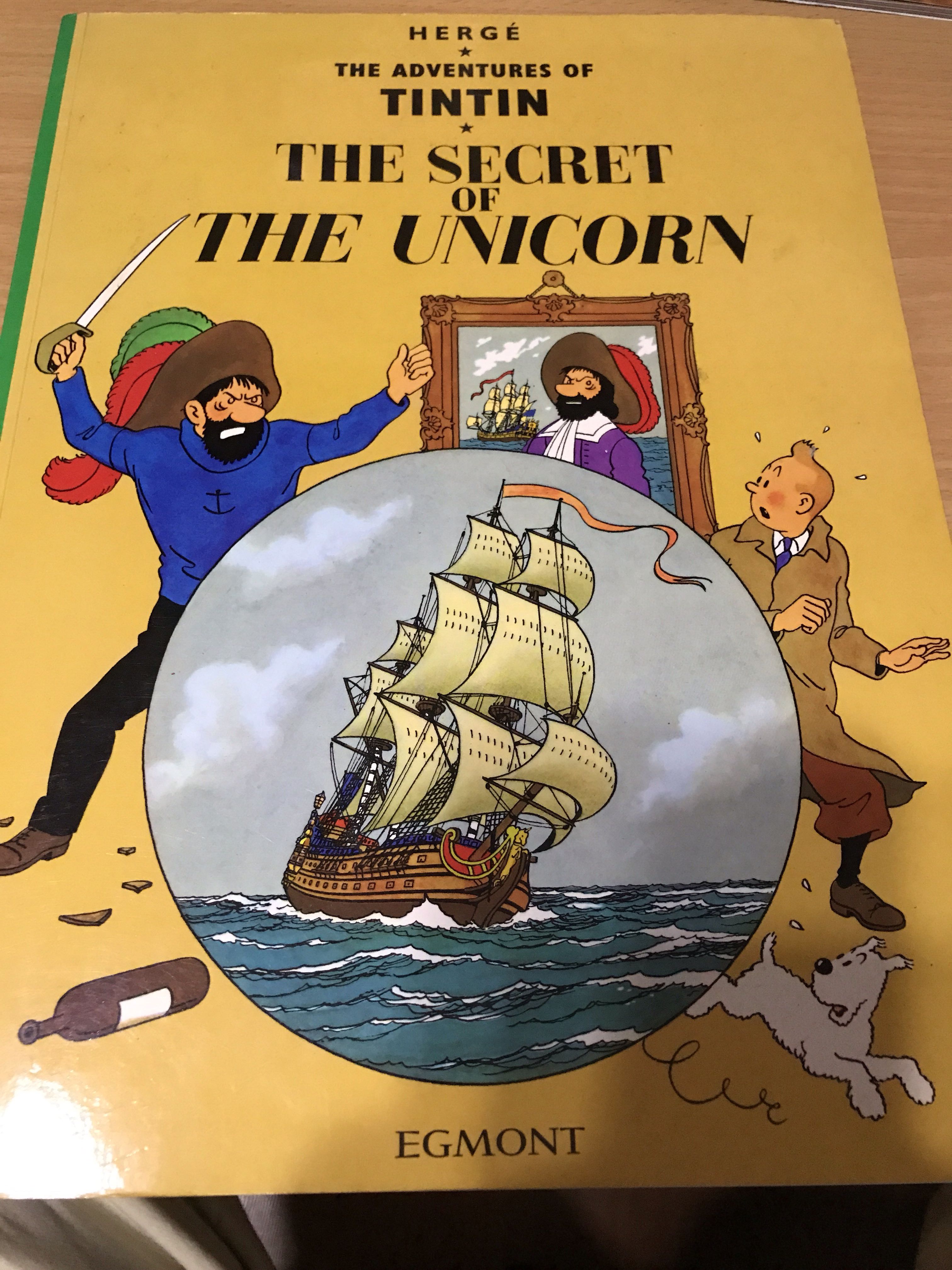 The adventures of TinTin : the secret of the unicorn, Hobbies & Toys, Books & Magazines, Fiction ...
