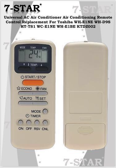 TOSHIBA Aircon Remote Control Universal (Direct Plug & Play) For all ...