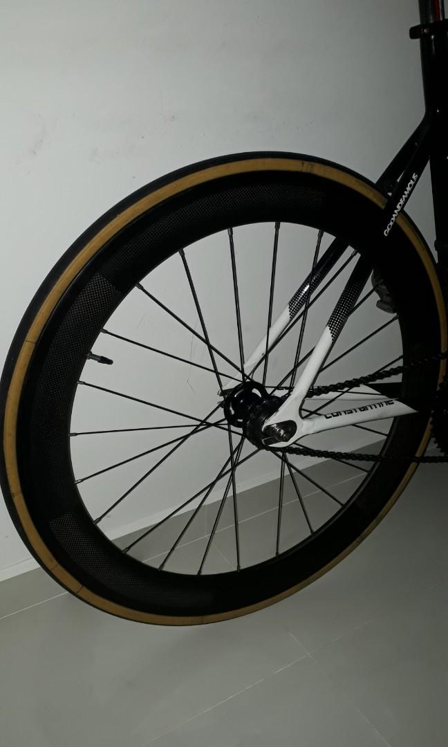 Track fixie carbon wheelset, Sports Equipment, Bicycles & Parts ...