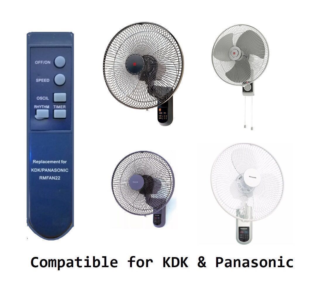 Wall Fan Remote for KDK/PANASONIC/NATIONAL Wall/Stand Fan Remote ...