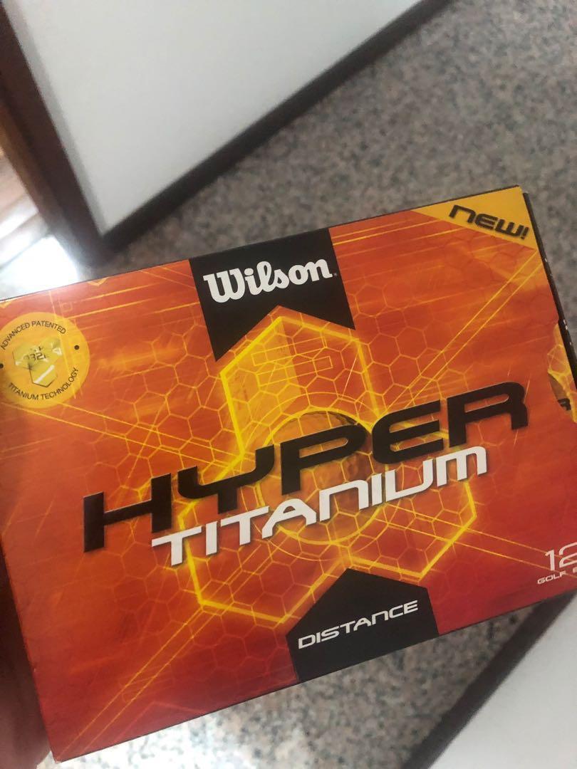 Wilson hyper titanium Golf ball set ( 12 balls), Sports Equipment ...
