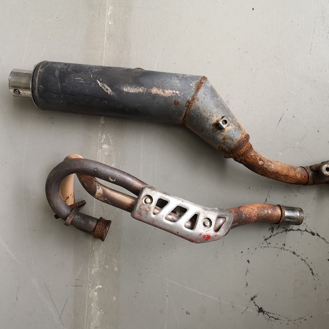 XR400 modified pipe w/ stock header, Motorcycles, Motorcycle ...