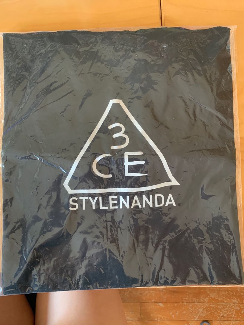 3CE Stylenanda Eco Bag Black, Women's Fashion, Bags & Wallets, Cross ...