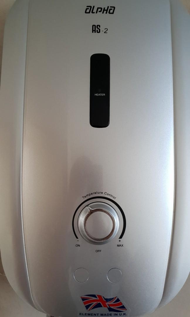 Alpha AS-2 shower water heater element made in uk, TV & Home Appliances ...