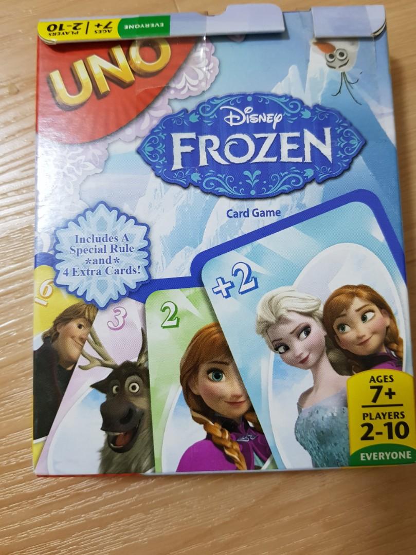 Disney Frozen Uno Card Game, Hobbies & Toys, Toys & Games on Carousell