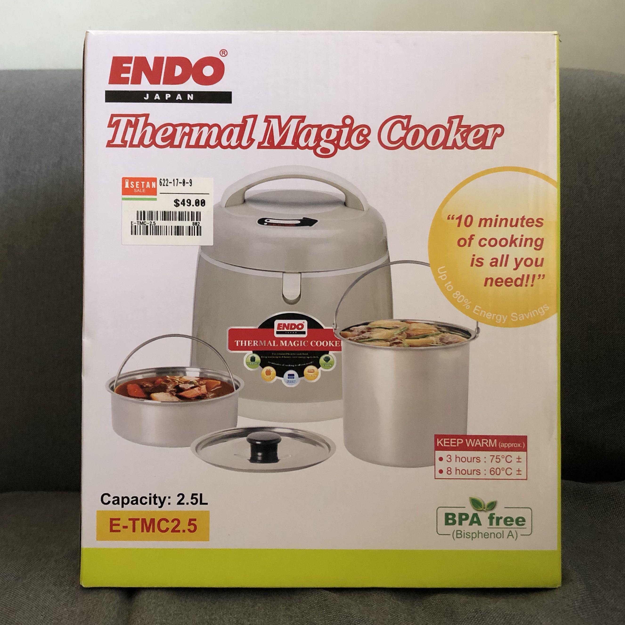 ENDO Japan Thermal Magic Cooker, TV & Home Appliances, Kitchen Appliances, Cookers on Carousell