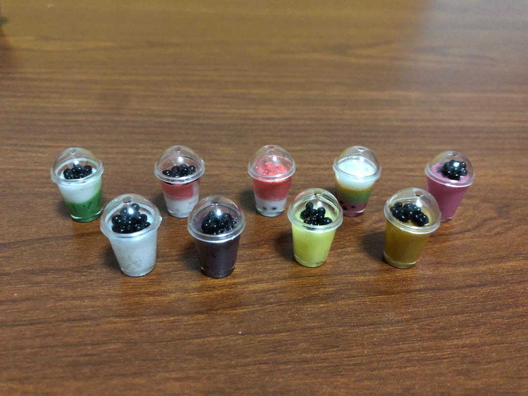 Handmade Miniature Bubble tea with pearl (mix flavour), Hobbies & Toys ...
