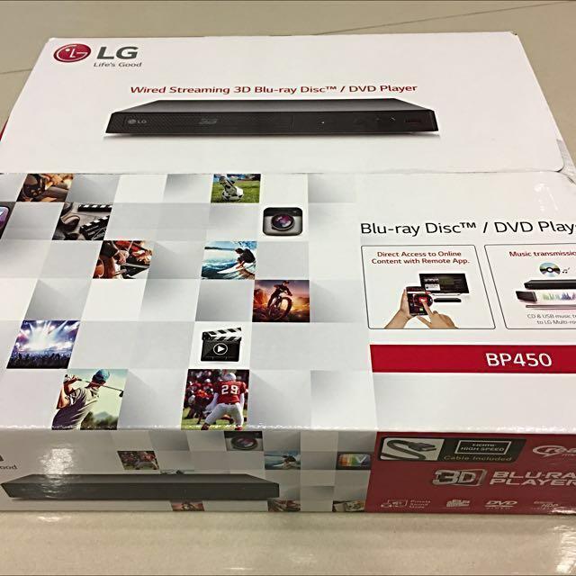 LG BP450 HD 3D Blu-Ray Player [BNIB], TV & Home Appliances, TV ...