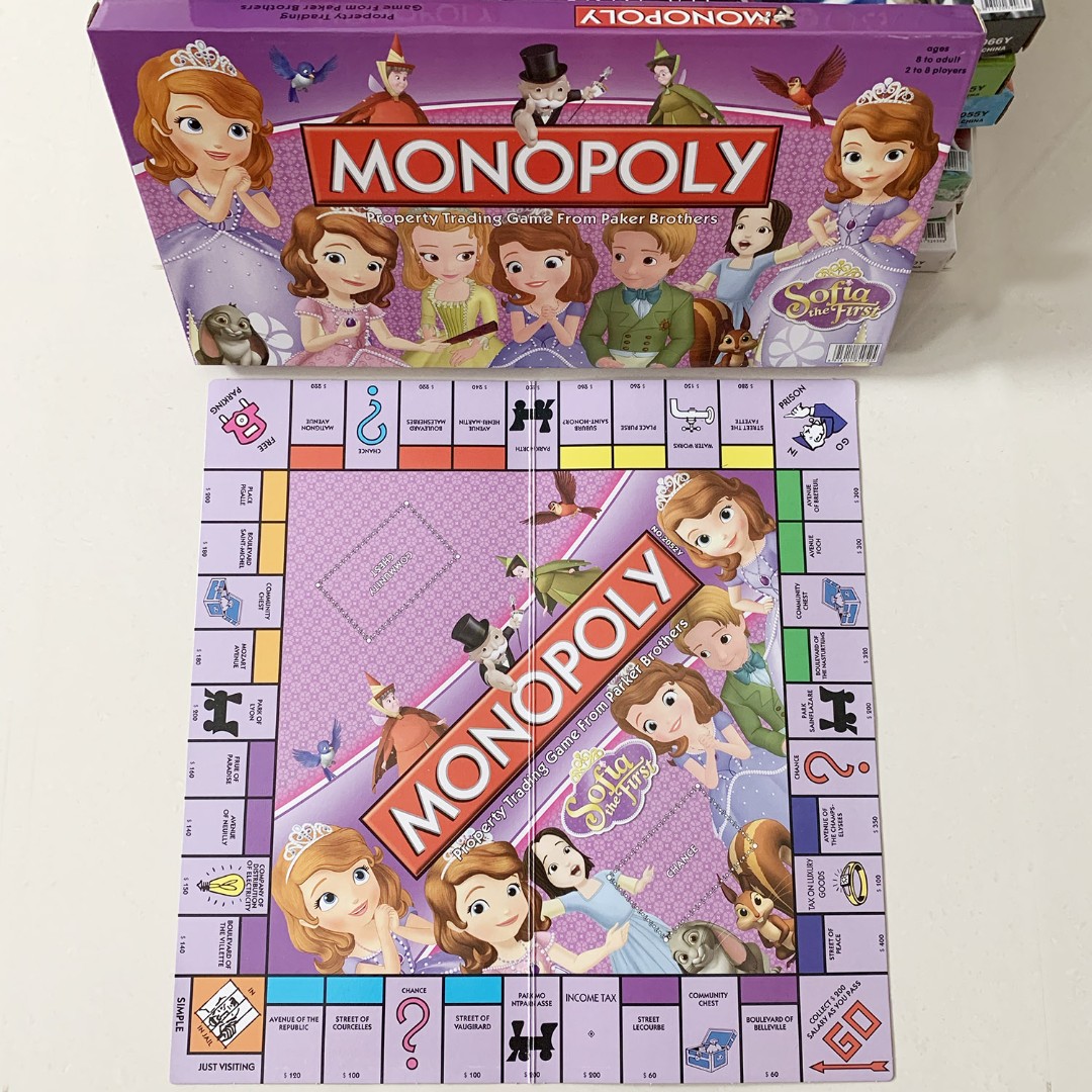 Monopoly Board Game - Sofia The First Edition, Hobbies & Toys, Toys & Games on Carousell