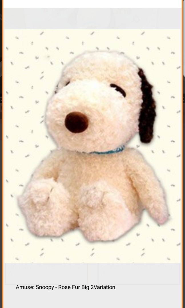 Rare brown snow fur snoopy, Hobbies & Toys, Toys & Games on Carousell