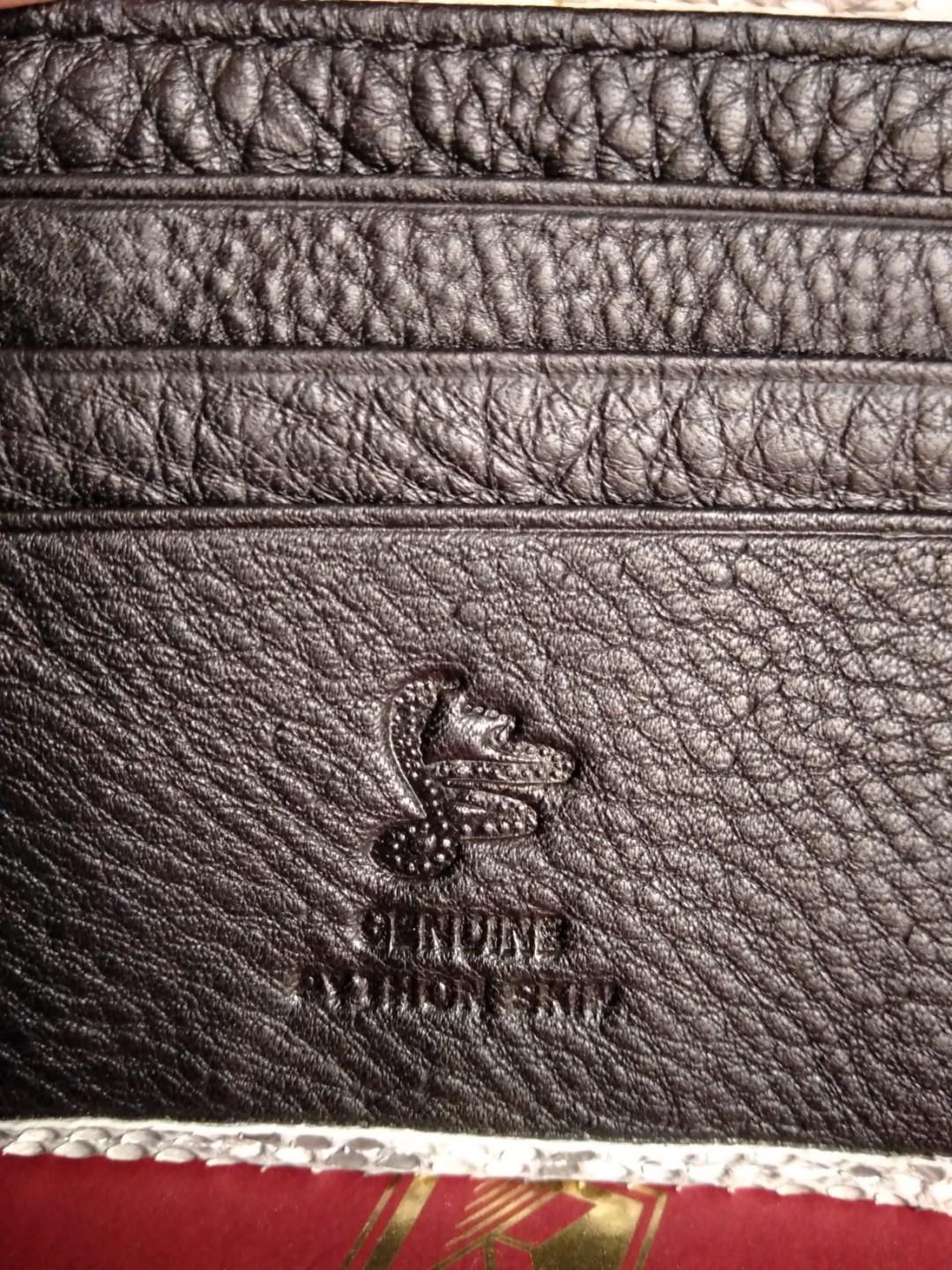 Real Python Skin wallet (Albino white), Men's Fashion, Watches & Accessories, Wallets & Card ...