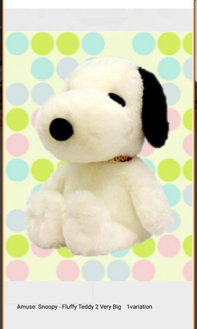 Snoopy - Fluffy, Hobbies & Toys, Toys & Games on Carousell
