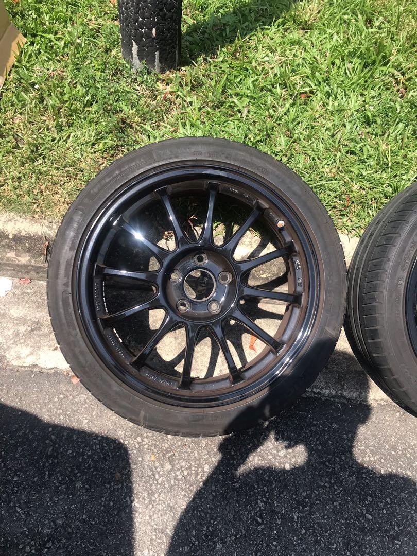 SSR SSF Rims with Tyres, Car Accessories, Tyres & Rims on Carousell