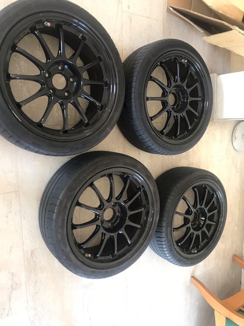 SSR SSF Rims with Tyres, Car Accessories, Tyres & Rims on Carousell