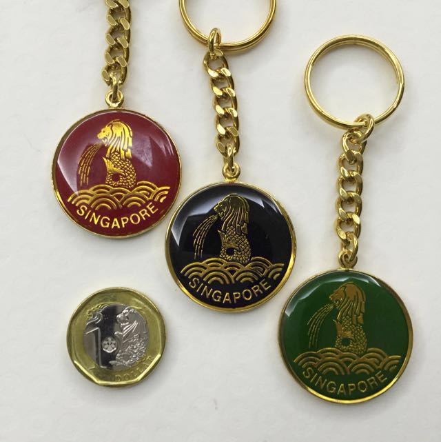 Vintage 1980s SG Merlion Keychain, Hobbies & Toys, Memorabilia ...