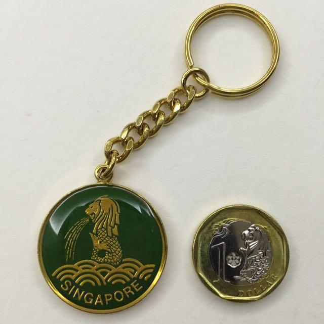 Vintage 1980s SG Merlion Keychain, Hobbies & Toys, Memorabilia ...